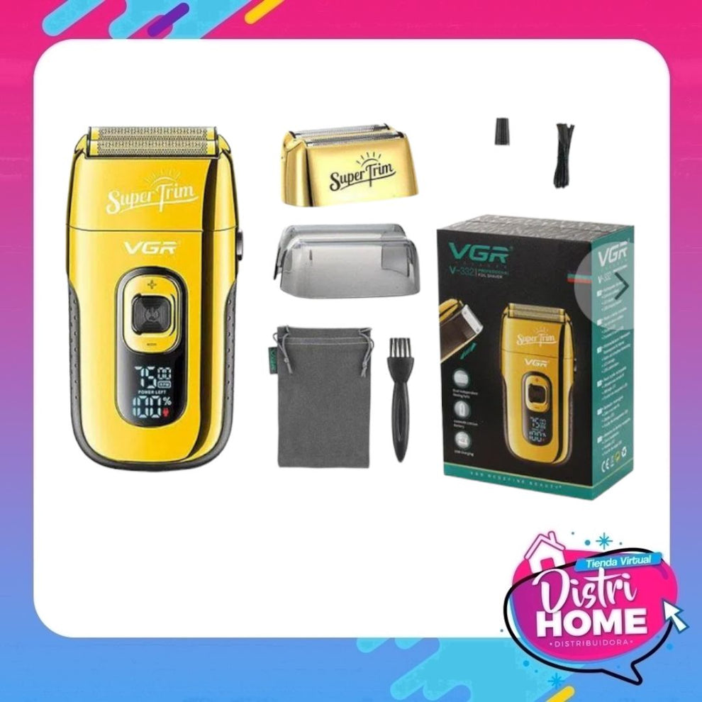 Maquina Afeitadora VGR 332 Dorada Hombre – DISTRIBUIDORA COMERCIAL DISTRIHOME SAS